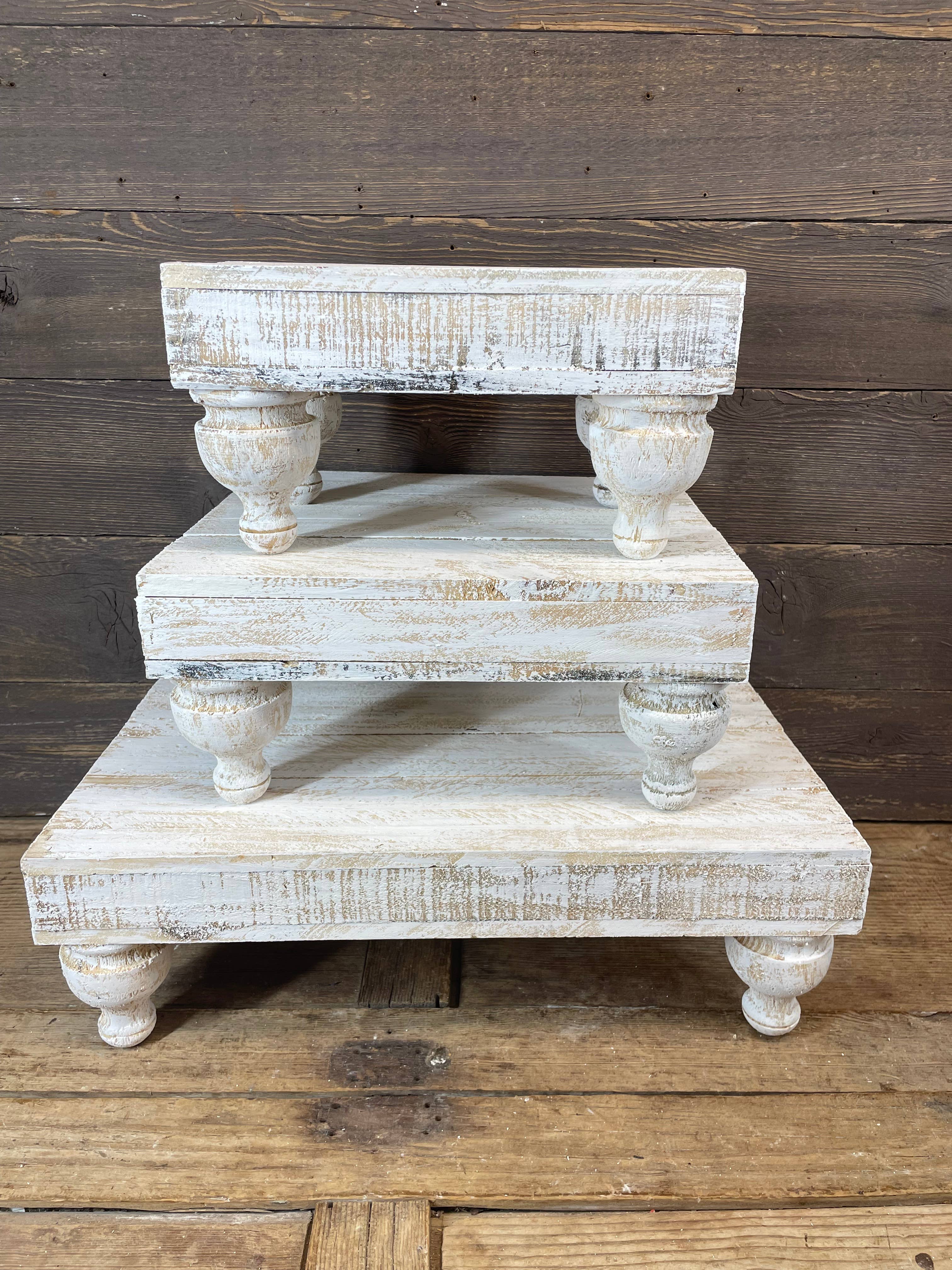 Chula riser -Reclaimed Wood-LARGE-Chula | Pink Pineapple Company